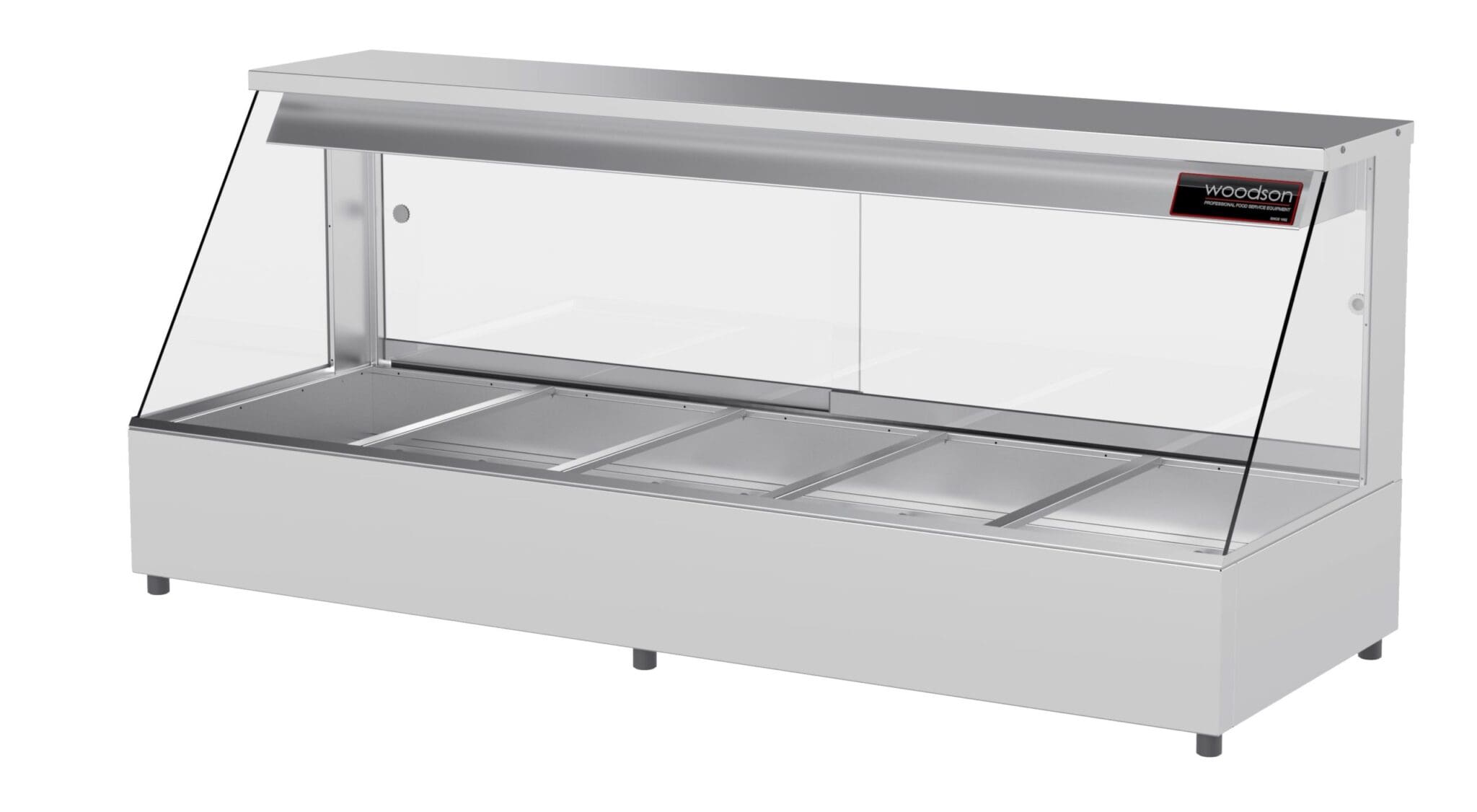 Woodson 5 Module Straight Glass Hot Food Display | Commercial Kitchen ...