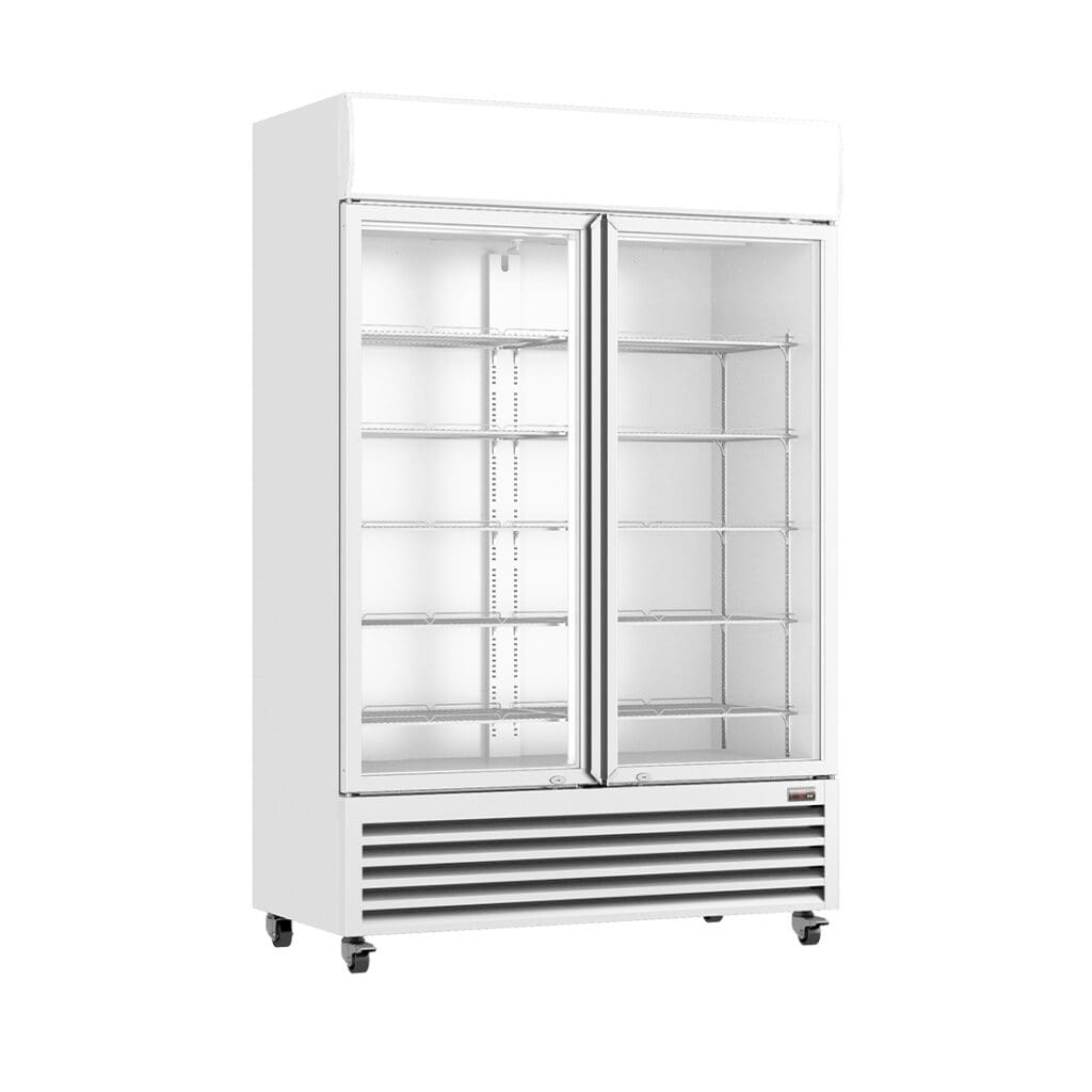 Thermaster Large Two Glass Door Colourbond Upright Drink Fridge - LG ...